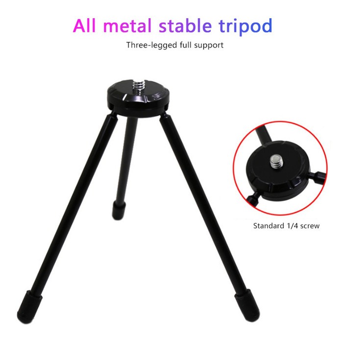 Tripod Mini Besi for Stand Tongsis Ring Light Tanpa Gimbal