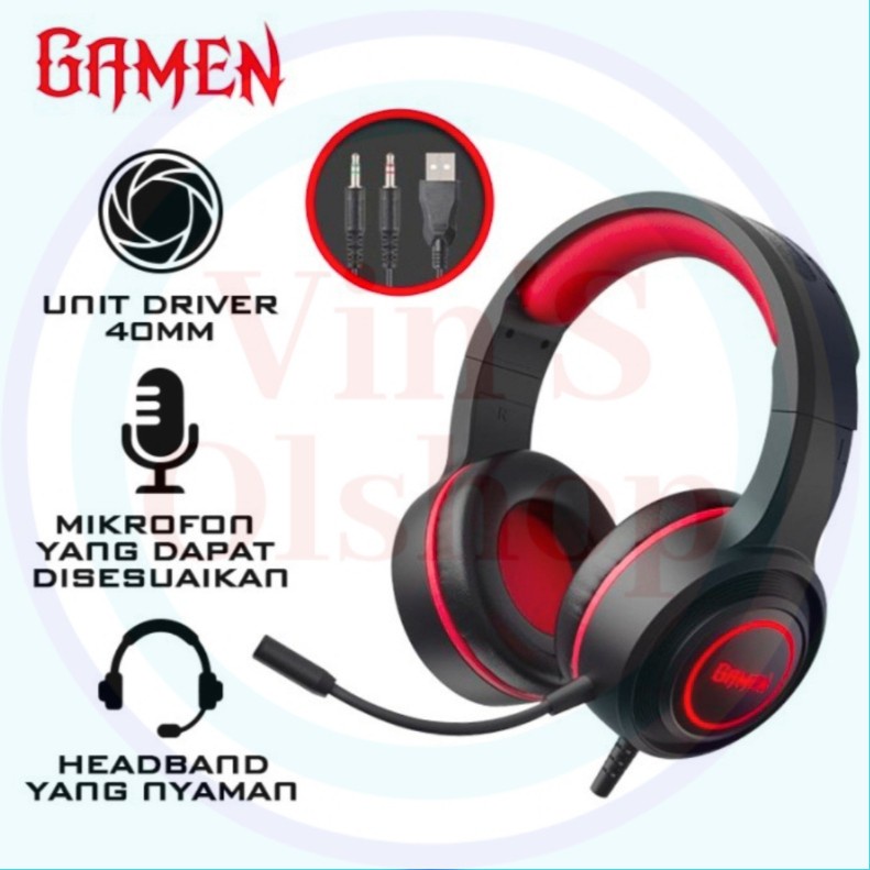 Jual Headset Gaming Gamen GH100 Resmi / Gaming Headphone | Shopee Indonesia Jual Headset Gaming Gamen GH100 Resmi / Gaming Headphone | Shopee Indonesia