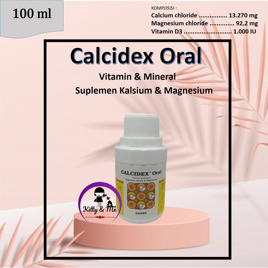 Jual CALCIDEX ORAL 100 ML Perawatan Obat Hewan Hypocalcemia Kalsium ...