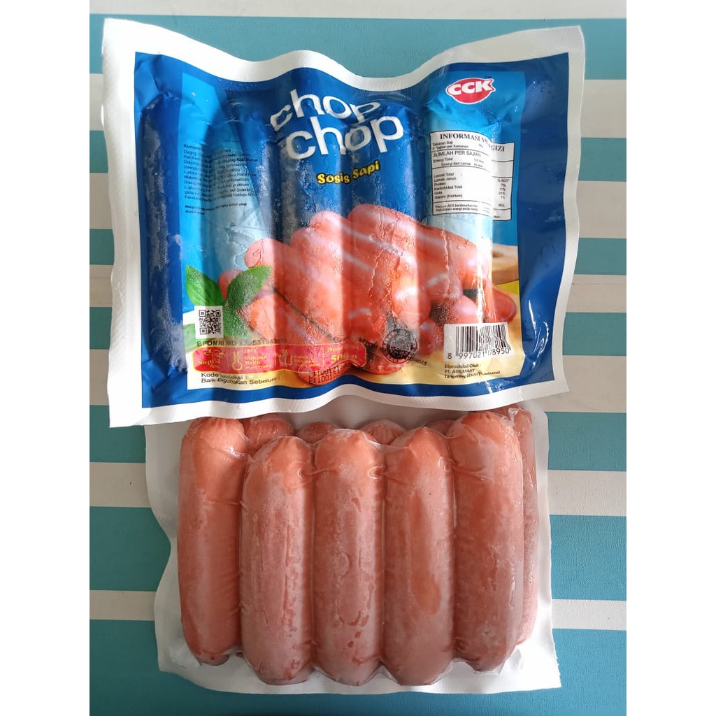 Jual Chop Chop Sosis Sapi Bakar 500gr isi 10 | Shopee Indonesia