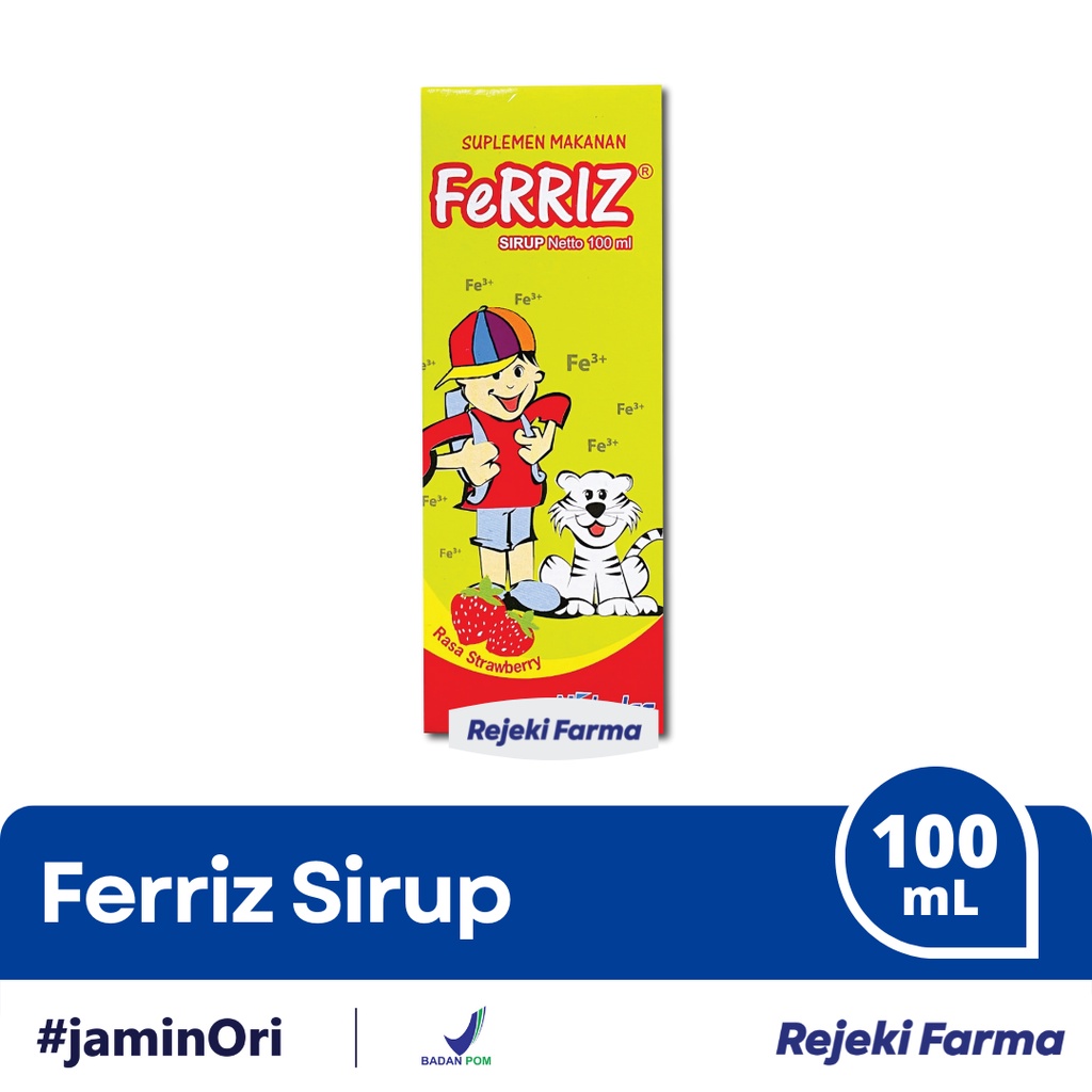Jual FeRRIZ Syrup 100 mL - Rasa Strawberry 100mL Sirup Ferris Anak-Anak ...