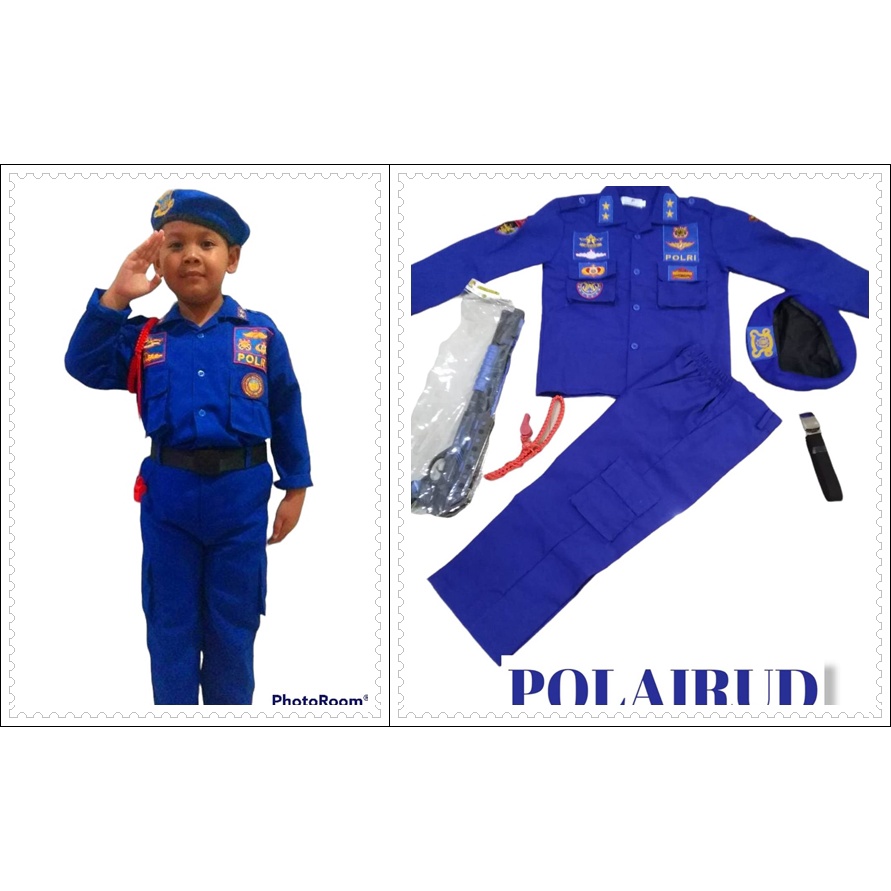 Jual Baju polisi air Kostum polisi air anak Baju profesi polisi air ...