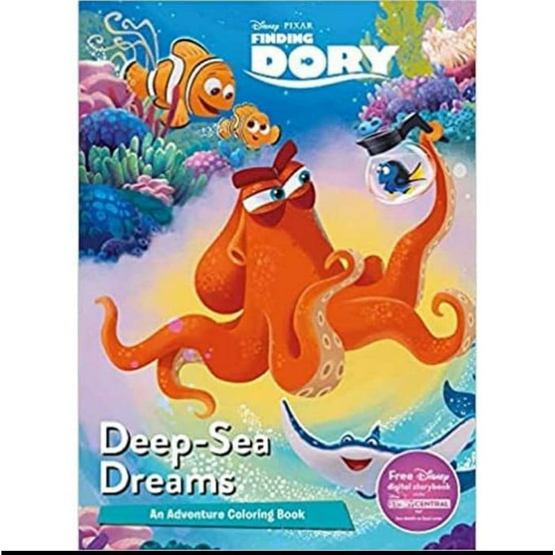Jual BBW Disney Finding Dory - Deep Sea Dreams - An Adventure Coloring ...