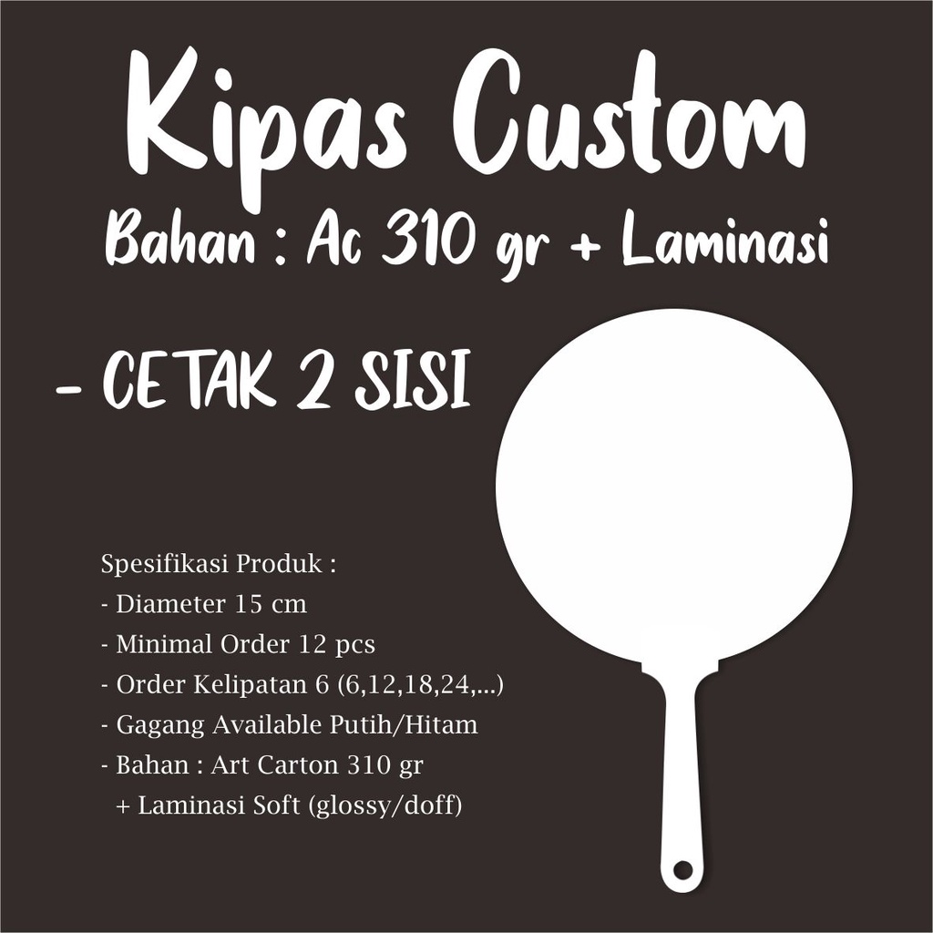 Jual KIPAS / HANDFAN CUSTOM , KIPAS SOUVENIR, KIPAS PROMOSI - BAHAN AC ...