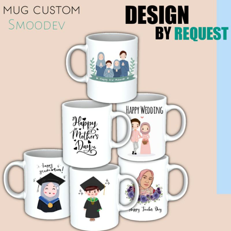 Jual MUG CUSTOM SATUAN KADO WISUDA ULANG TAHUN | Shopee Indonesia