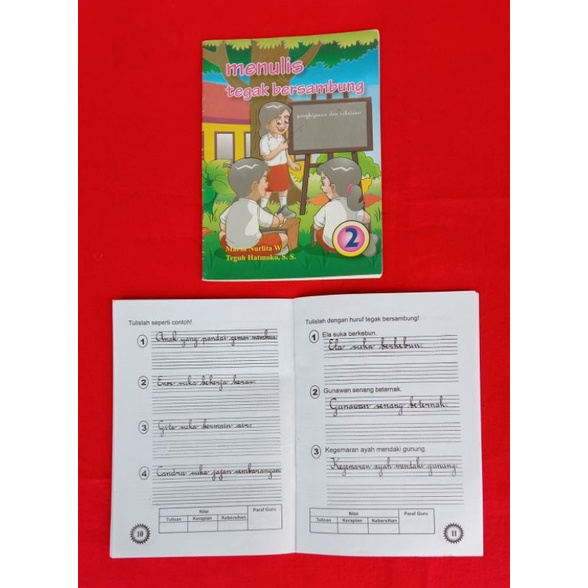Jual MENULIS TEGAK BERSAMBUNG 2, MENULIS HALUS. | Shopee Indonesia