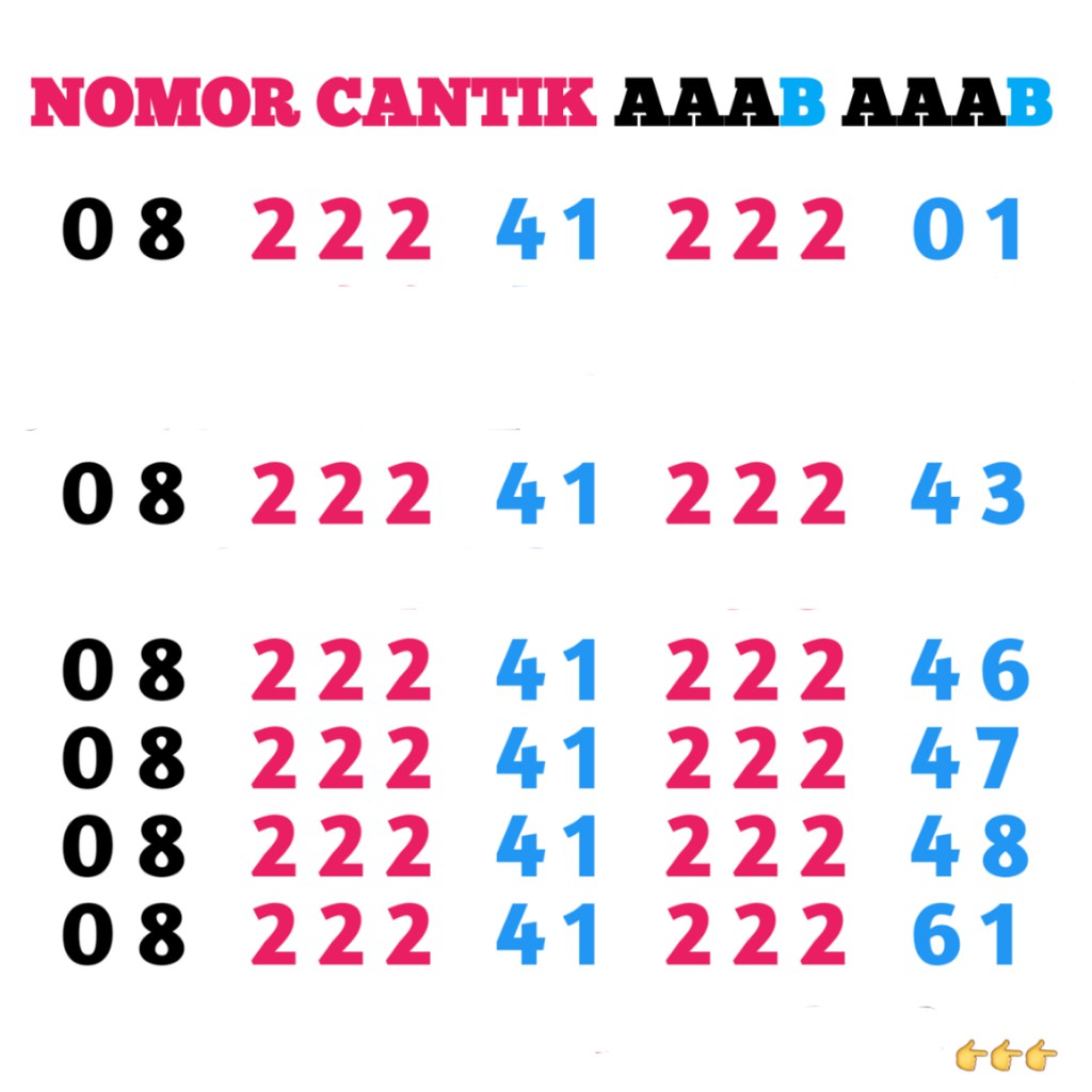 Nomor Cantik Simpati 1234 TRIPLE ANGKA BESAR HOKI BUKAN KWARTED PANCA ...