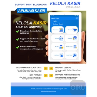 Jual Kasir Berbasis Android pilihan UMKM merek OIKU software - Bisa Cetak Nota dengan Print ...