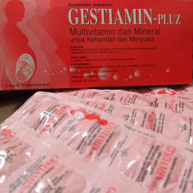 Jual Gestiamin Pluz / Multivitamin Ibu hamil | Shopee Indonesia