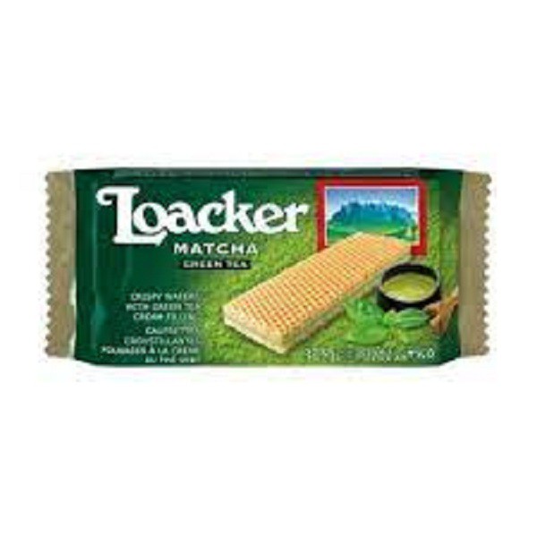 Jual Loacker matcha green tea wafers 37.5gr | Shopee Indonesia