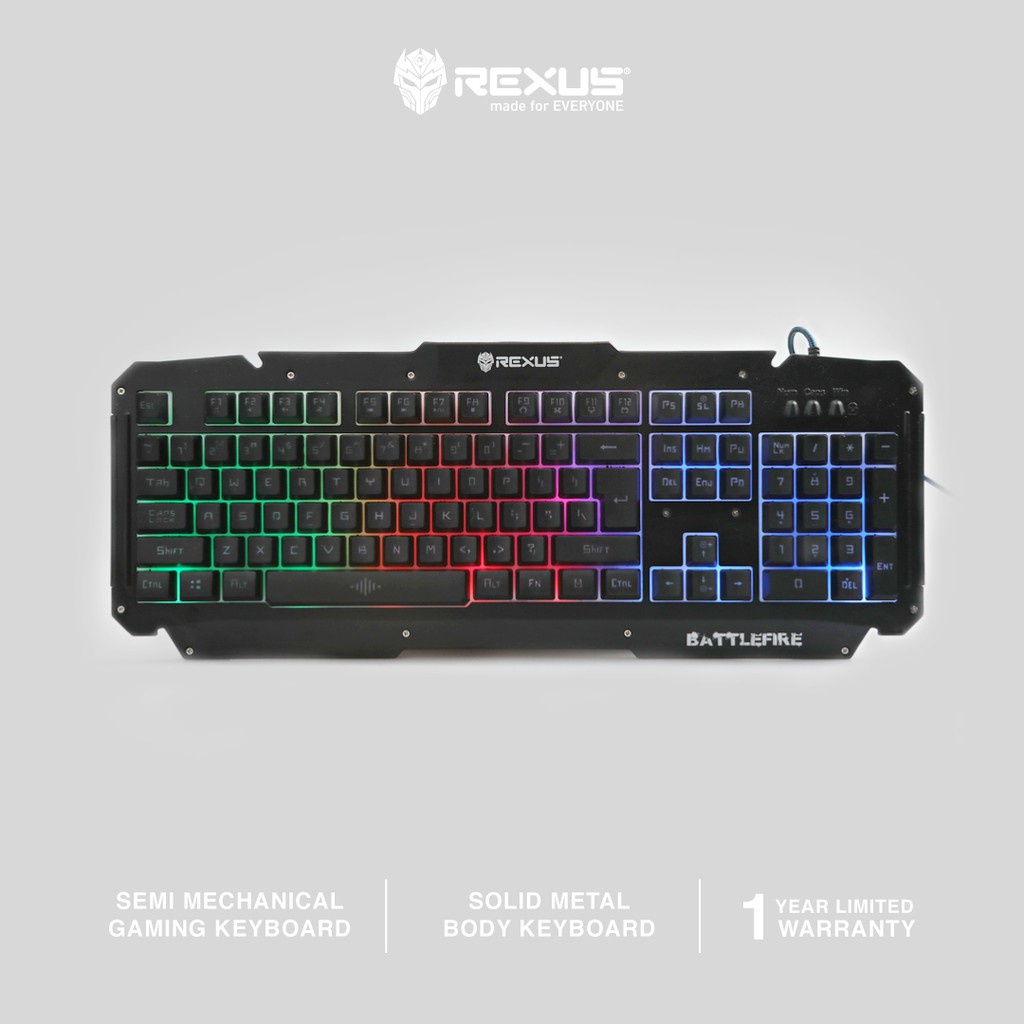 Jual Rexus Keyboard Gaming K9D Battlefire | Shopee Indonesia
