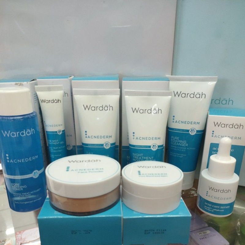 Jual Wardah Acnederm Series - 8 in 1 Paket Lengkap Jerawat + NEW Serum ...
