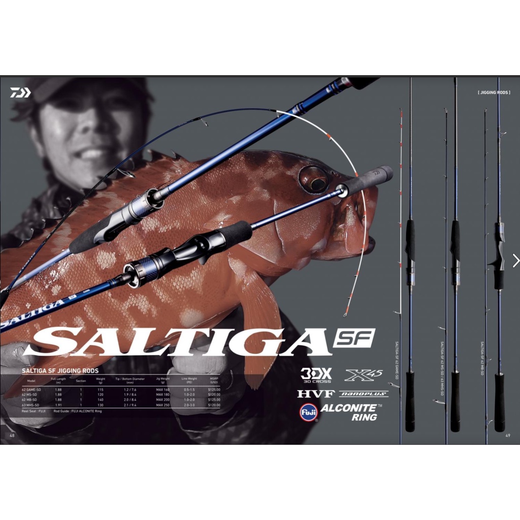 Jual Joran Slow Fall Jig Rod Daiwa Saltiga SF | Shopee Indonesia