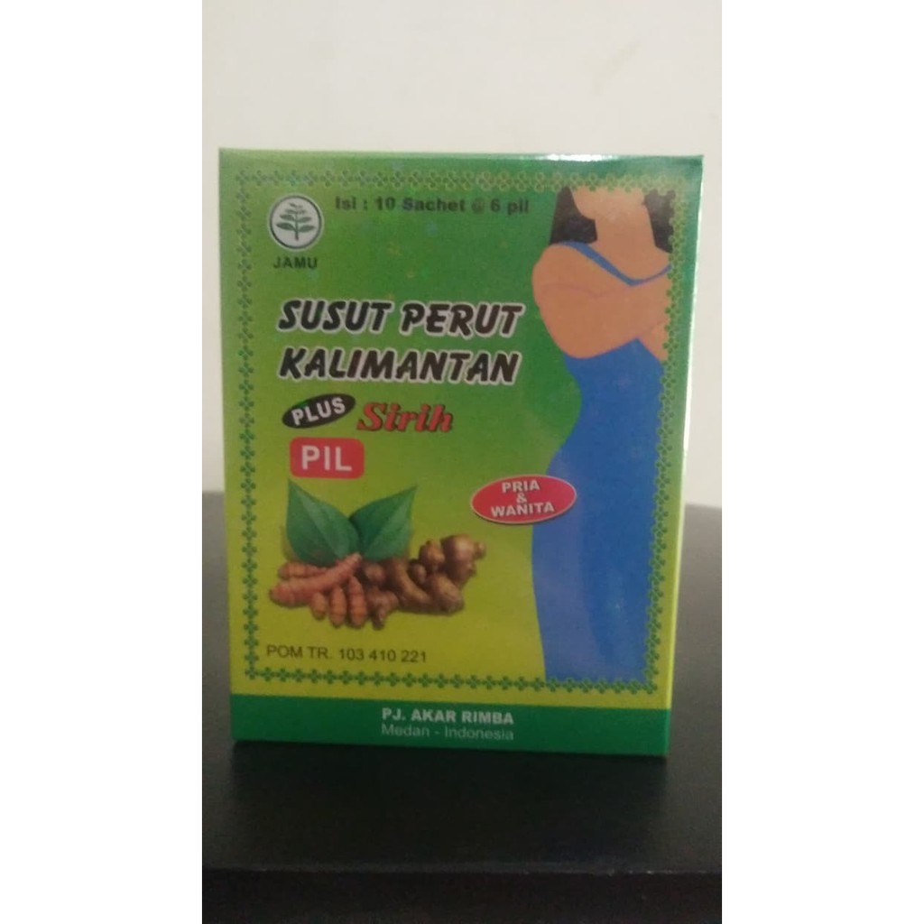 Jual Jamu Susut Perut Kalimantan Plus Sirih Pil 1 Kotak isi 10 Sachet ...