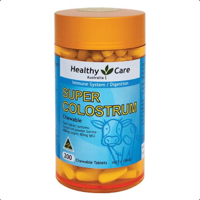 Jual Healthy Care Super Colostrum 400mg 200 Chewable Tablets | Shopee ...