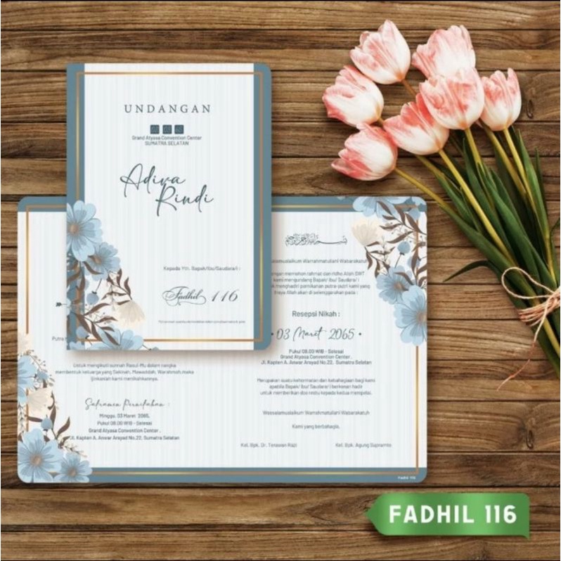 Jual Fadhil 116 Blangko Undangan Nikah Ultah Khitan | Shopee Indonesia