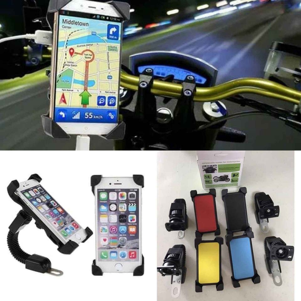 Jual HOLDER HP MOTOR UNIVERSAL DI SPION MOTOR | Shopee Indonesia