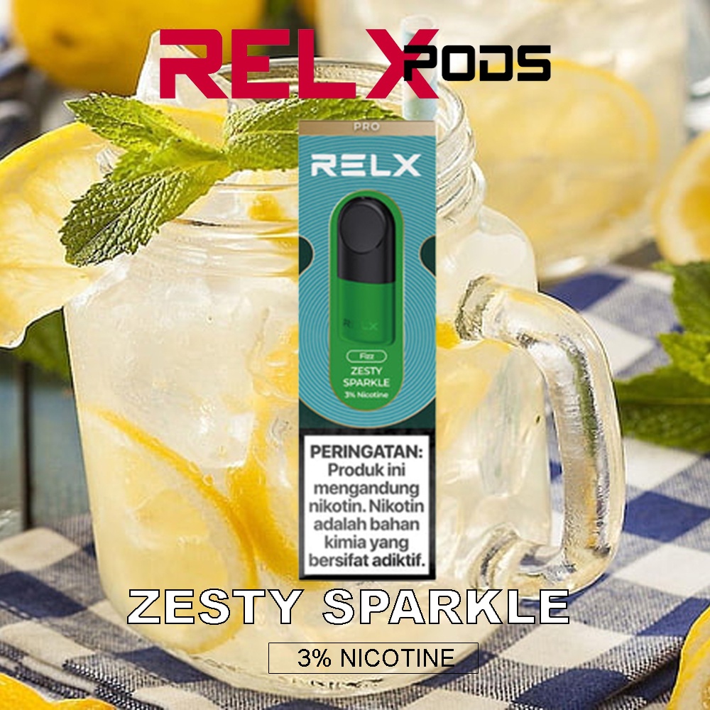 Jual RELX Infinity Essential Pod Pro Zesty Sparkle 1 Pack isi 2 Pods ...