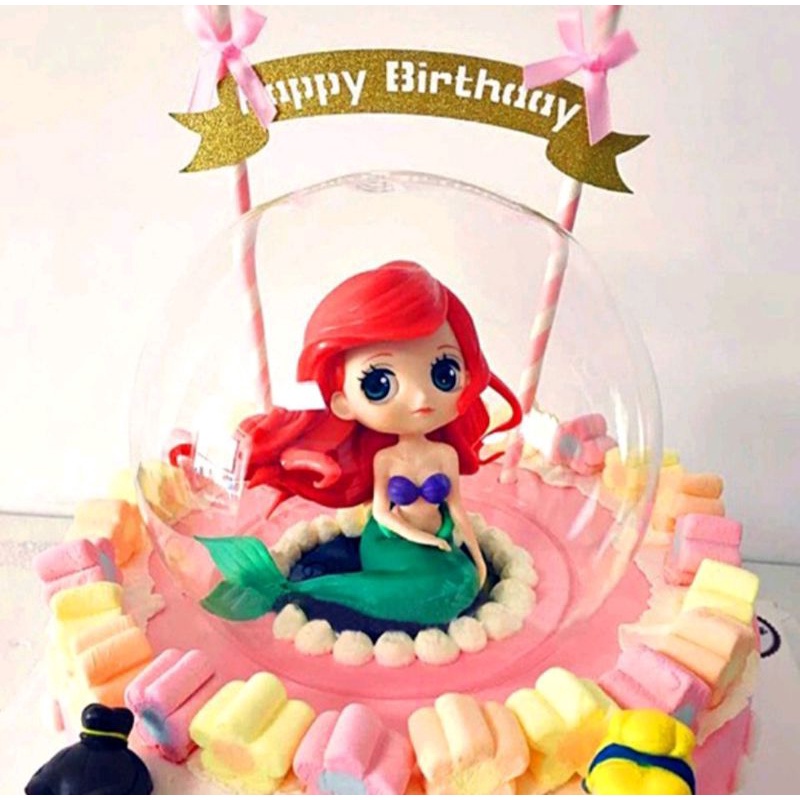 Jual CAKE TOPPER MERMAID ARIEL PUTRI DUYUNG FIGURE PAJANGAN HIASAN KUE ...