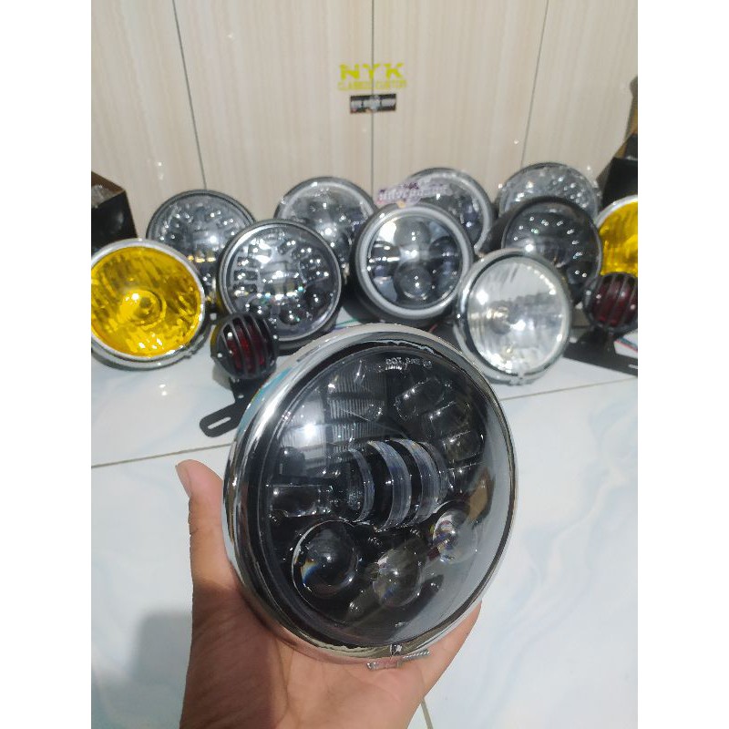 Jual Headlamp lampu daymaker 16led dot sae set batok jute | Shopee ...