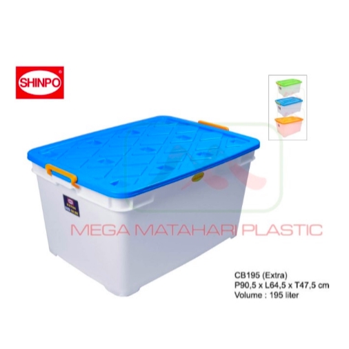 Container Box Extra 126 CB195 Shinpo (Dengan Roda) | Shopee Indonesia