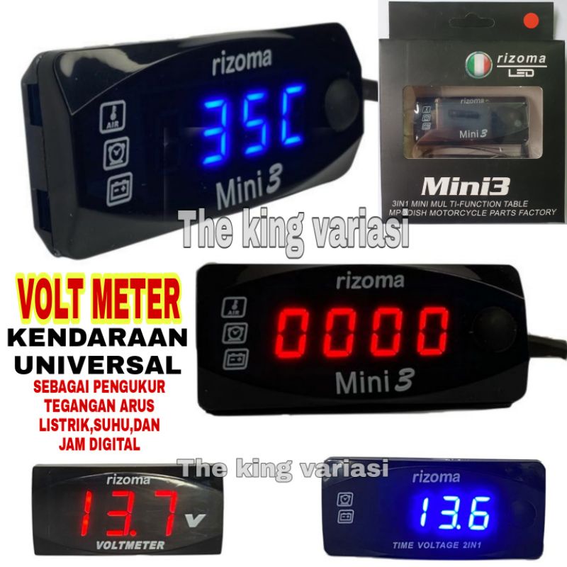 Jual VOLTMETER VOLT METER AKI LED DIGITAL/VOLT METER/ALAT PENGUKUR ARYS AKI/ALAT PENGUKUR AKI ...