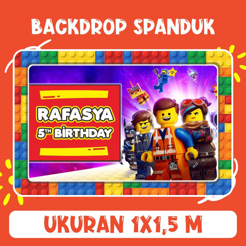 Jual Banner Spanduk Backdrop Ulang Tahun Ultah Ukuran 1x1,5 100cm x ...