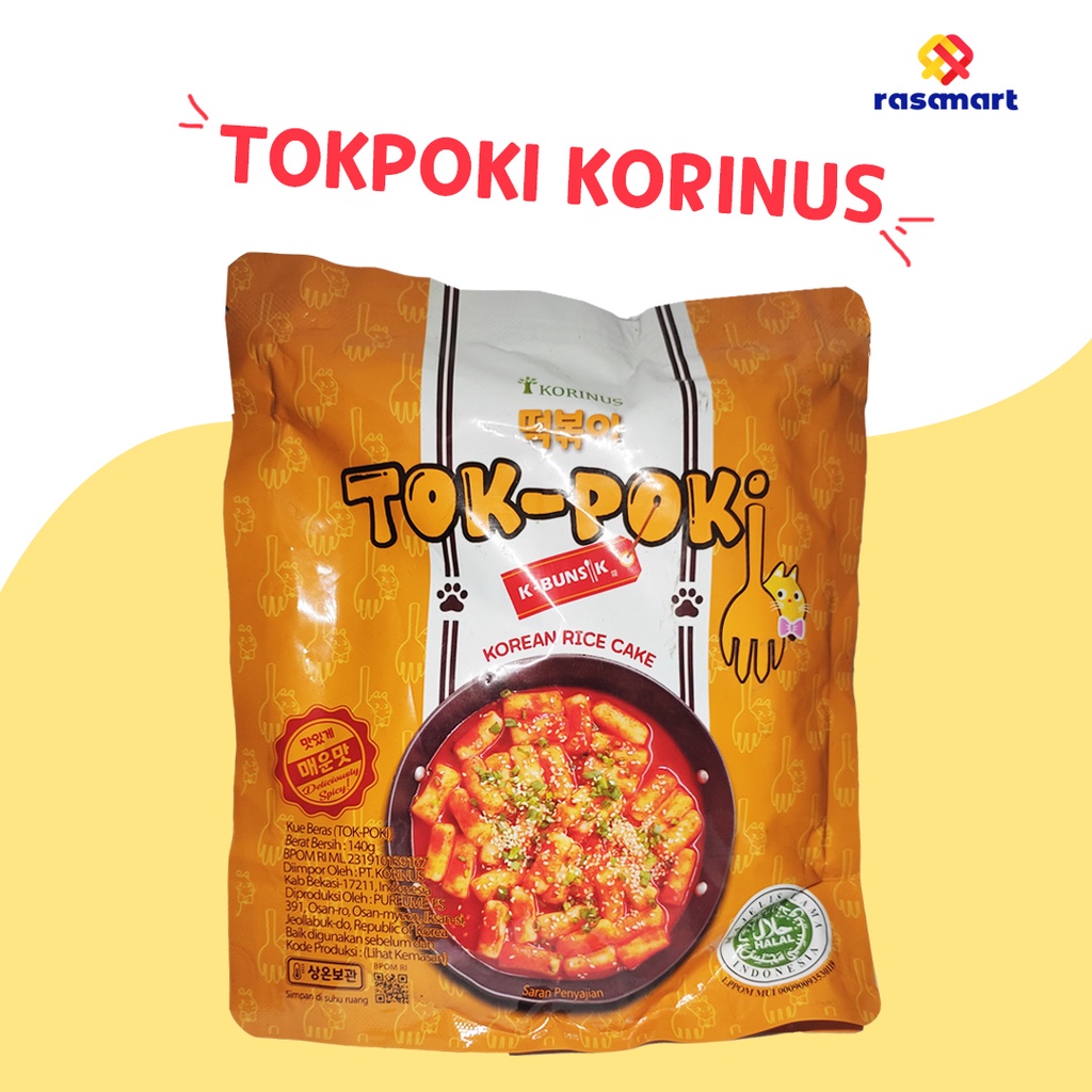 Jual Tokpoki / Tteokbokki / Toppoki / Tok-Poki Pedas Instan Korinus K ...