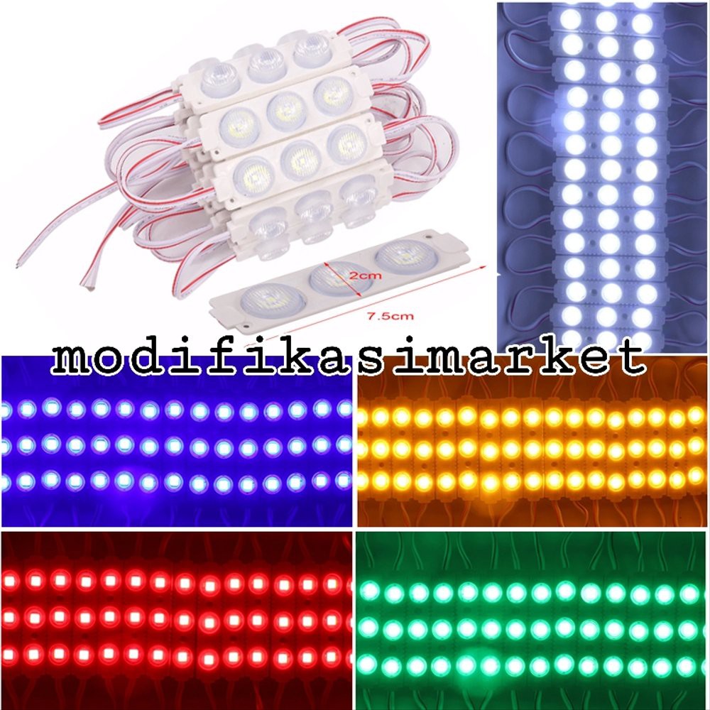 Jual Unik MODUL LED 3 MATA BESAR 24 VOLT LED MODULE 3 MATA 3 WATT 24 ...