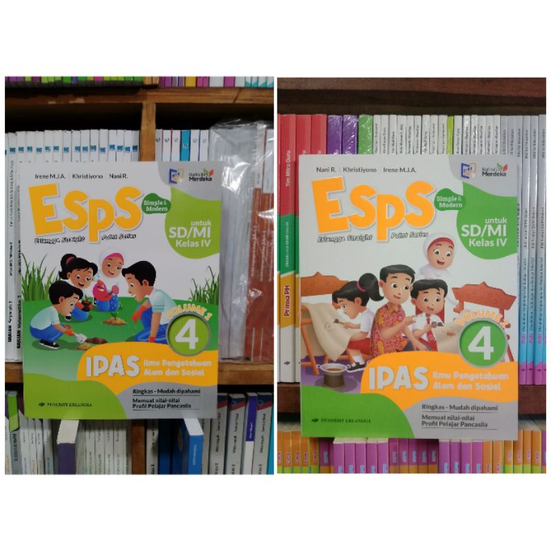 Jual ESPS IPAS SD/MI KELAS 4 VOLUME 1 DAN 2 KURIKULUM MERDEKA | Shopee Indonesia
