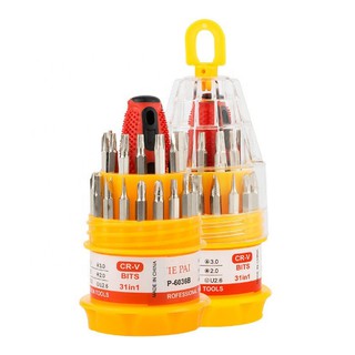 Jual Obeng Set 31in1 Toolkit screwdriver kepala ujung minus plus bunga ...