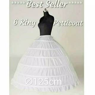 Jual PETTICOAT PETIKUT PETIKOT WEDDING DRESS 6 RING PENGEMBANG GAUN ...