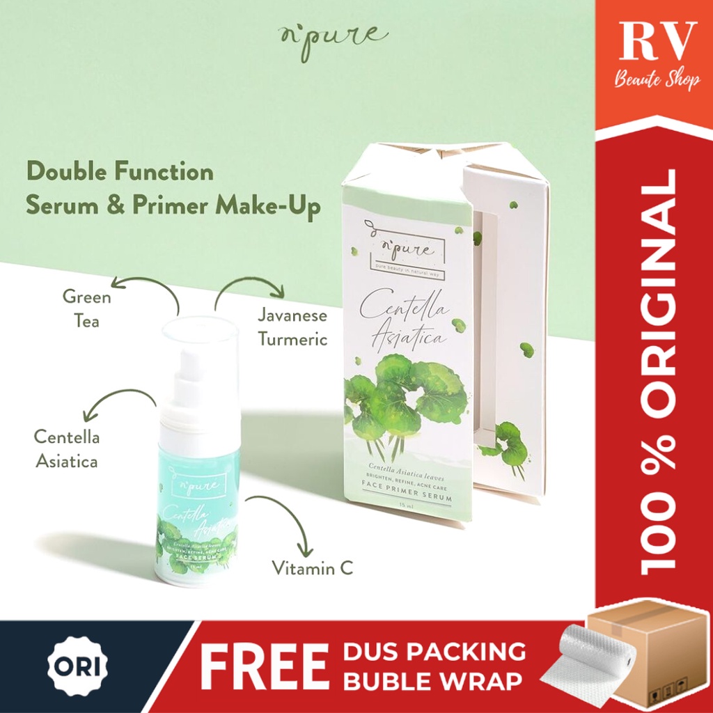 Jual NPURE Silky Face Primer Serum Centella Asiatica (Cica Series) 15ml ...