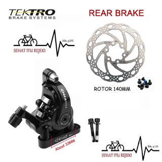 Jual TEKTRO DISC BRAKE MECHANICAL ROAD FLAT MOUNT MD-C550 DUAL PISTON PIVOT | Shopee Indonesia
