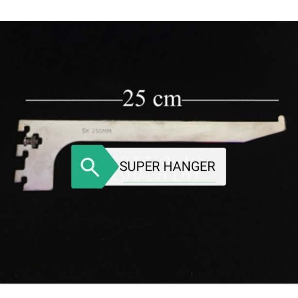 Jual Breket Kaca 25 CM / Daun bracket kaca 25 cm / Ambalan Kaca Siku ...