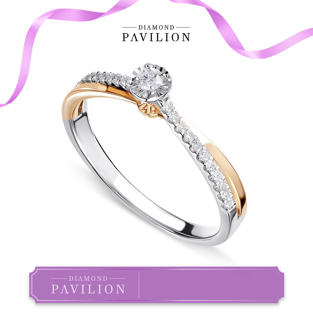 Jual Diamond Pavilion Cincin Emas Batu Berlian Fleta Ring | Shopee ...