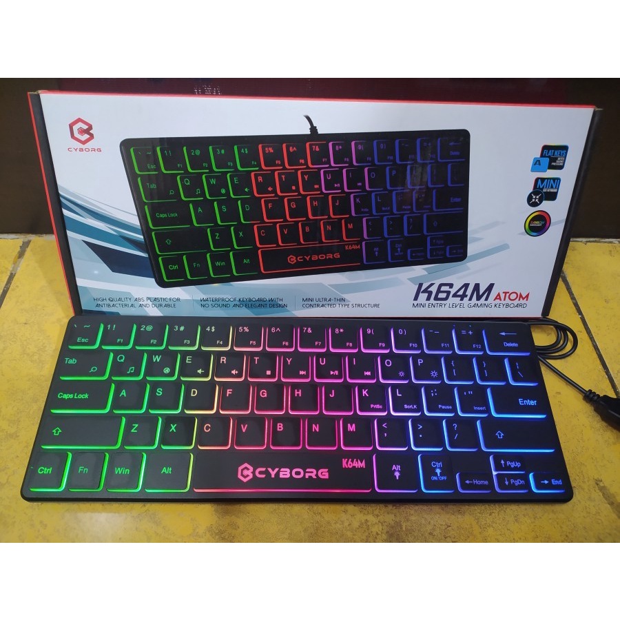 Jual Keyboard Mini Cyborg K64M (RGB) | Shopee Indonesia
