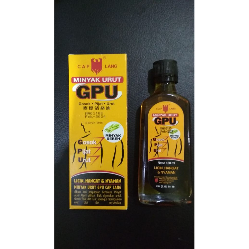 Jual MINYAK GOSOK GPU 60ML | Shopee Indonesia