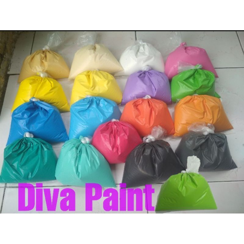 Jual cat tembok kiloan cat dinding kiloan cat acrylic ½kg Indonesia ...