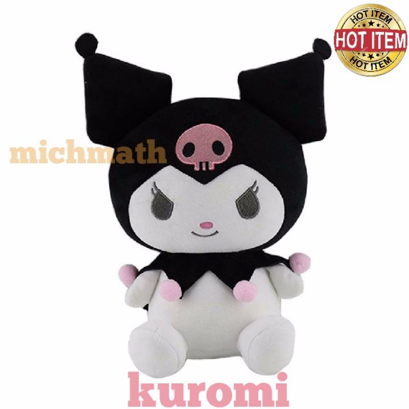 Jual Boneka Kuromi Sanrio besar keren cakep halus produk impor | Shopee ...