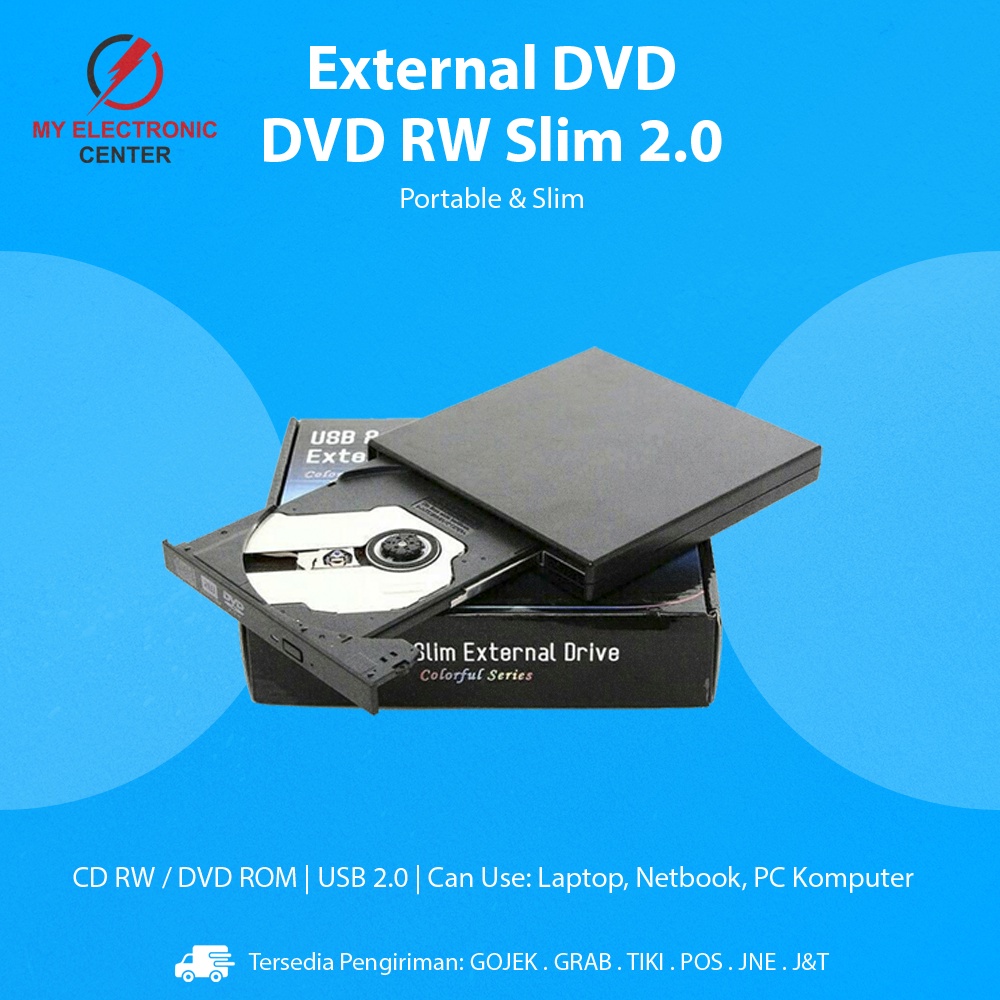 Jual DVD RW External Slim Portable Eksternal For Komputer PC - Laptop ...