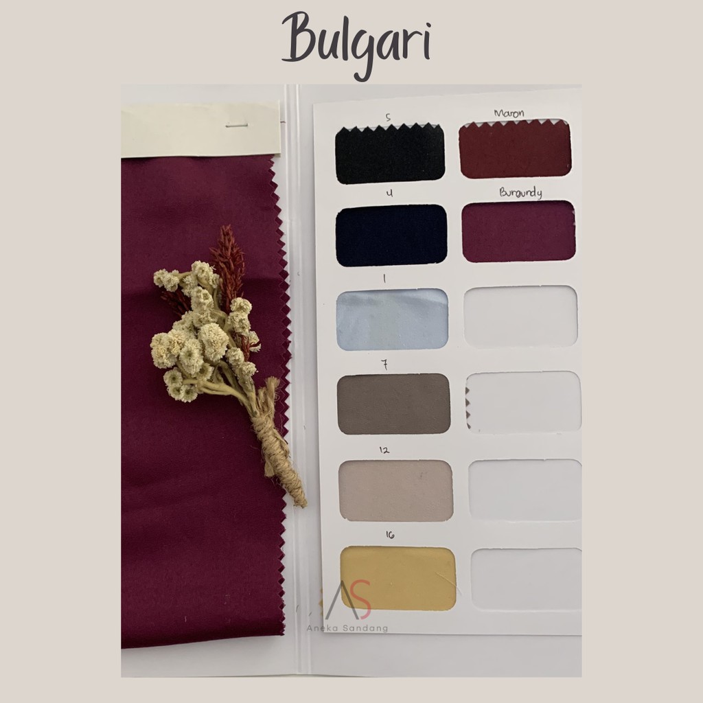 Jual Katalog Warna kain Bulgari Aneka Sandang Textile | Shopee Indonesia