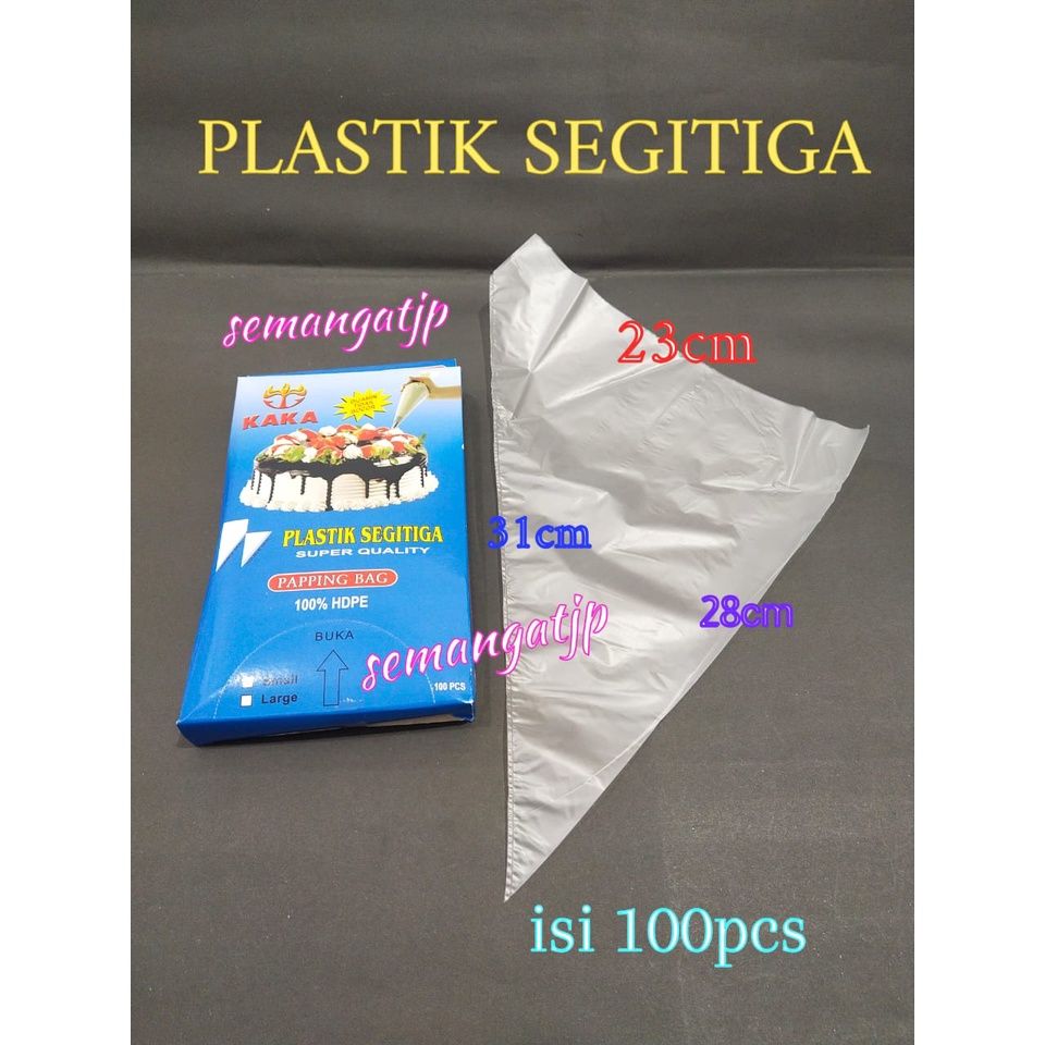 Jual Plastik segitiga papping bag untuk menghias kue buttercream adonan ...