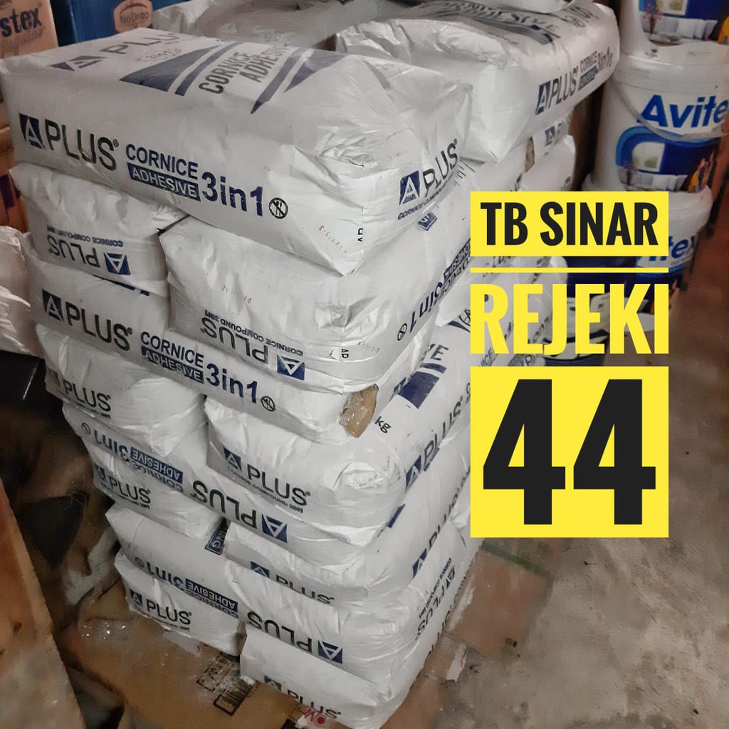 Kompon Aplus Compound 20 KG Gypsum Gipsum merek A Plus Cornice Adhesive ...
