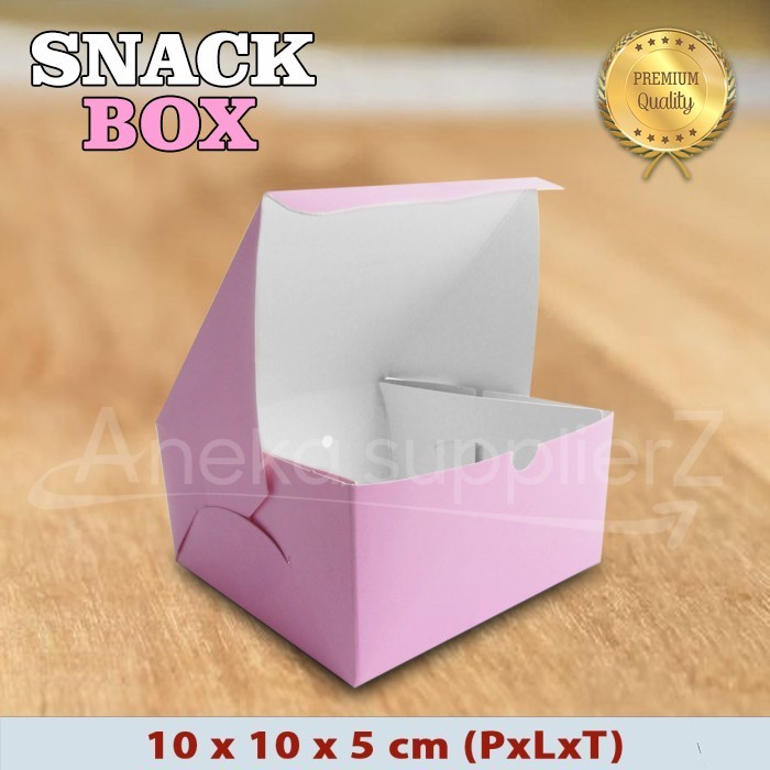 Jual Kotak Snack Box - Dus Katering Catering - PINK - 10x10x5 cm ( XS ...