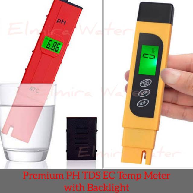 Jual Alat Tes Air PH Meter TDS & EC Meter Premiu Paket Lengkap | Shopee ...