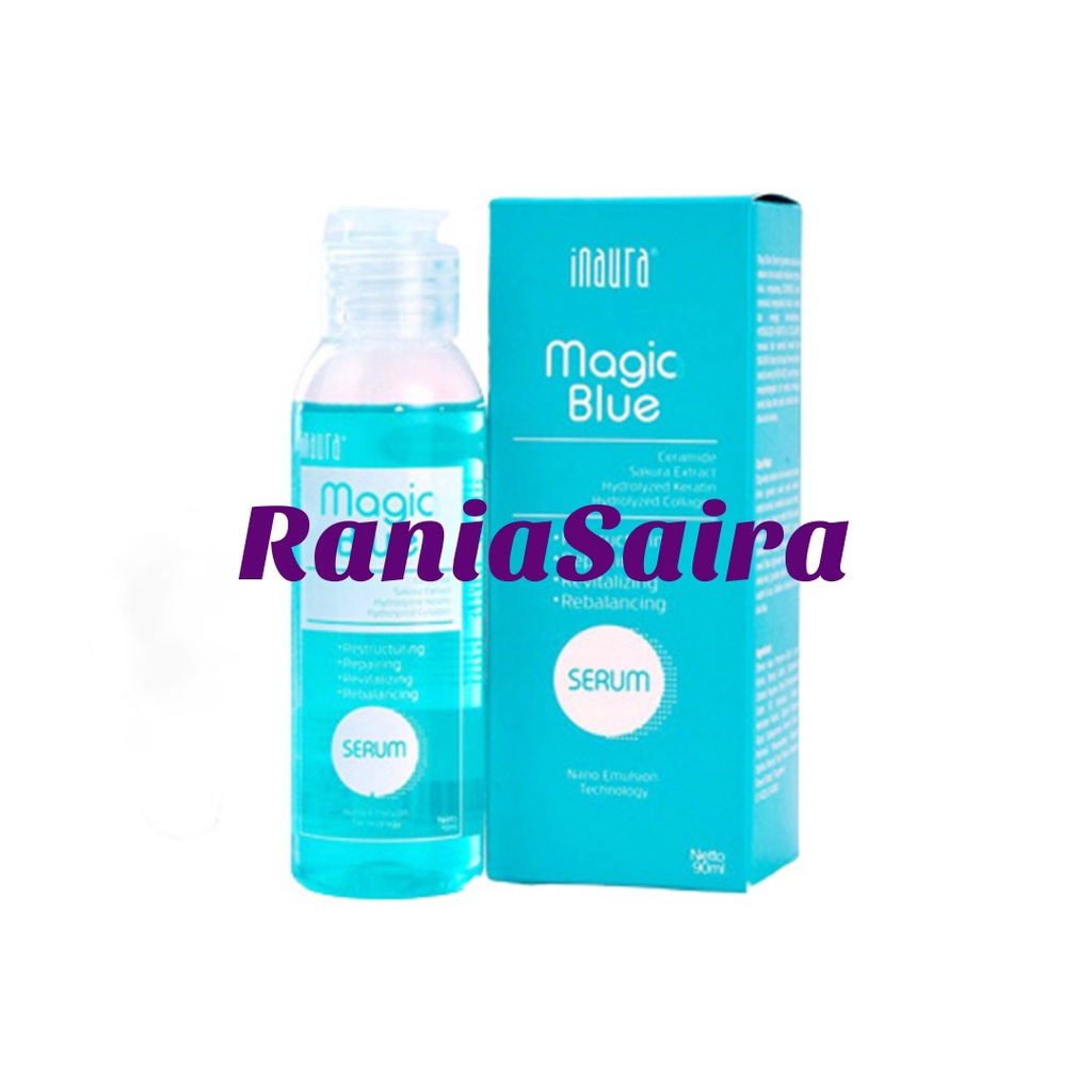 Jual INAURA Magic Blue Serum 90ml Magia Rambut Proses Kimia Hair Color ...