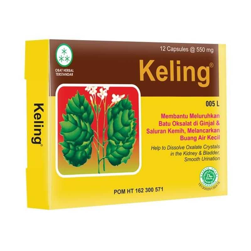 Jual Keling 12 Kapsul Original - membantu meluruhkan batu oksalat di ...