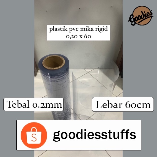 Jual Mika Rigid 0.20 x 60 cm Meteran Kaku Tebal Bening Seserahan Hantaran Plastik Keras | Shopee ...