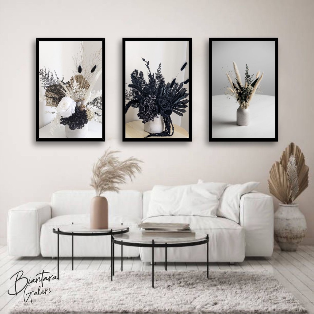 Jual Hiasan Dinding Poster Kayu Bunga Kering 30x40 cm Tebal 6mm BK007 ...